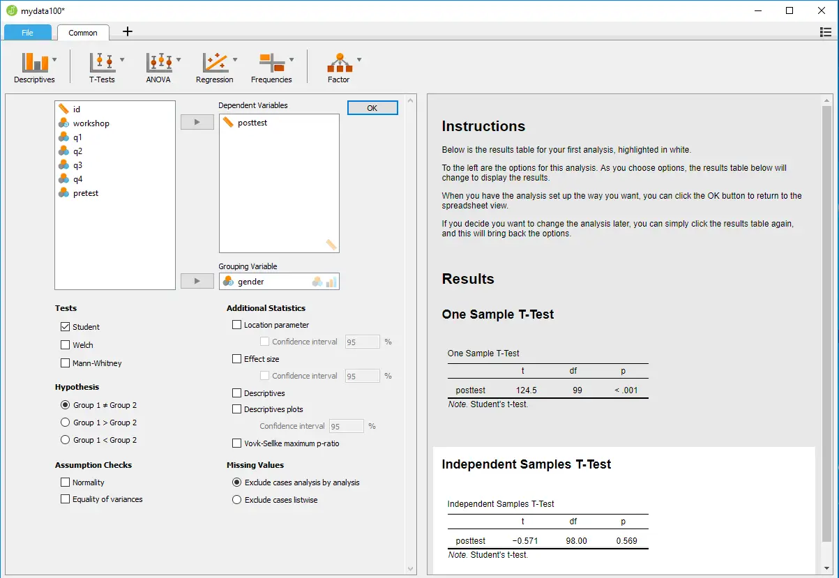 A Comparative Review of the JASP Statistical Software | r4stats.com