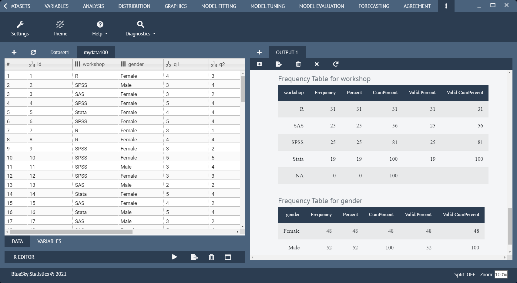 Review of BlueSky Statistics | r4stats.com