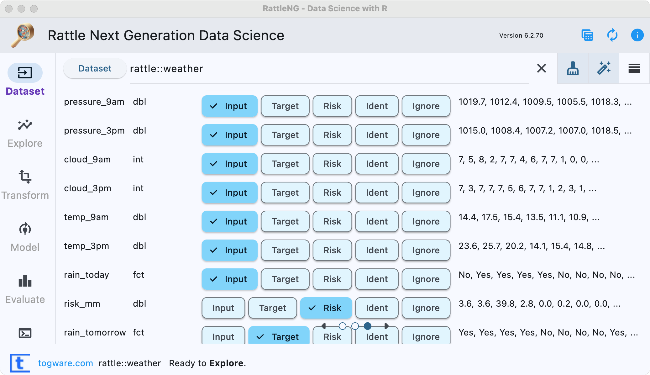 Review of the Rattle GUI for R | r4stats.com